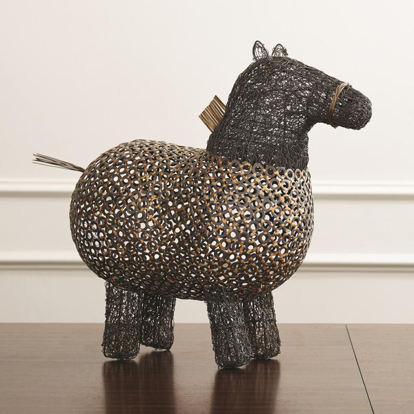 Crazy Fat Pony Sculpture | Global Views - Montreal Lighting & Hardware